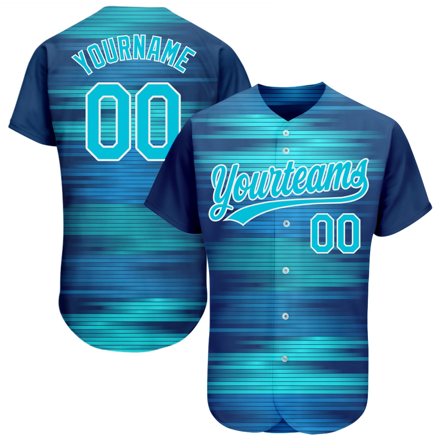 Royal Blue Baseball Jersey Design